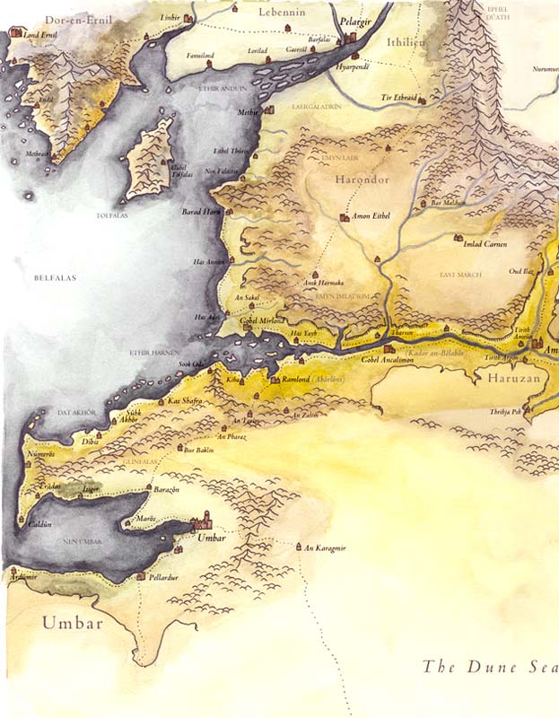 Mapas y Planos, RPW para la Tierra Media de Rolemaster